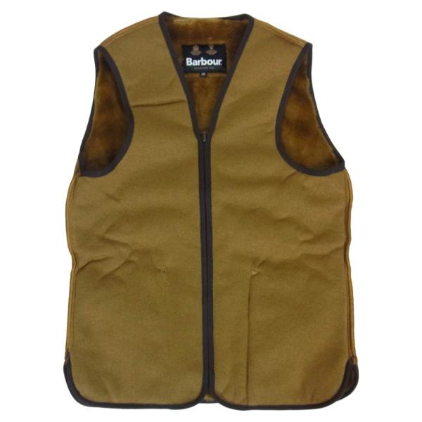 ■商品情報[商品名]Barbour バブアー 232MLI0035 REVERSIBLE LINER FUR VEST リバーシブル ライナー ファー ベスト ブラウン系 36【中古】[カラー]ブラウン系[サイズ]表記サイズ：36x 厚み約...