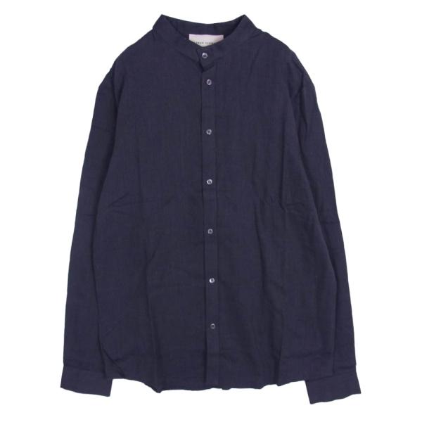 ■商品情報[商品名]STEPHAN SCHNEIDER ステファンシュナイダー コットン 長袖 バンドカラー シャツ ダークネイビー系 4【中古】[カラー]ダークネイビー系[サイズ]x 厚み約cm表記サイズ：4肩幅：約44cm着丈：約70c...