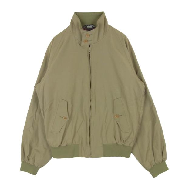 ■商品情報[商品名]BARACUTA バラクータ 英国製 OPTIジップ G9 スウィングトップ ハリントン ジャケット カーキ系 ベージュ系【中古】[カラー]カーキ系 ベージュ系[サイズ]x 厚み約cm着丈：約60cm身幅：約53cm裄丈...