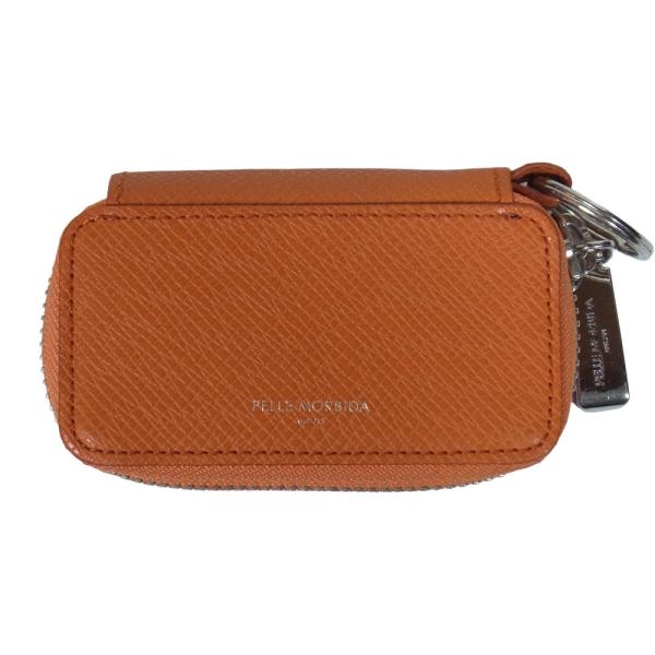 ■商品情報[商品名]PELLE MORBIDA ペッレモルビダ PMO-BA327 Barca バルカ レザー キーケース オレンジ系【中古】[カラー]オレンジ系[サイズ]約5.7cm x 9.5cmx 厚み約cm[付属品]箱[状態・コンデ...