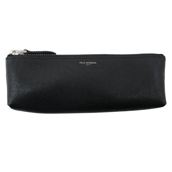 ■商品情報[商品名]PELLE MORBIDA ペッレモルビダ BAAC005 Barca バルカ レザー ペンケース ブラック系【中古】[カラー]ブラック系[サイズ]W約20.5cm x H約8cmx D約3.5cmx 厚み約cm高さ：約...