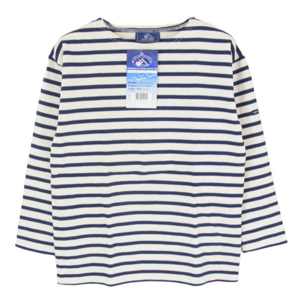 ■商品情報[商品名]SAINT JAMES セントジェームス デッドストック フランス製 80s 90s CARAVELLE キャラベル バスクシャツ 長袖 Tシャツ【極上美品】【中古】[カラー]ネイビー系[サイズ]x 厚み約cm表記サイズ...