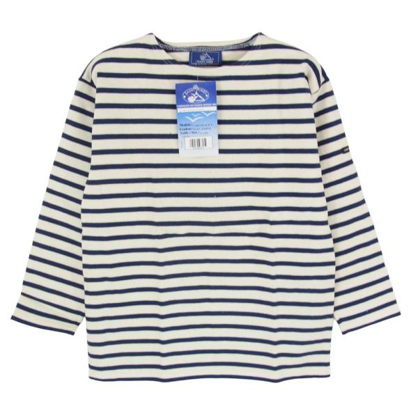 ■商品情報[商品名]SAINT JAMES セントジェームス デッドストック フランス製 80s 90s CARAVELLE キャラベル バスクシャツ 長袖 Tシャツ【極上美品】【中古】[カラー]ネイビー系[サイズ]x 厚み約cm表記サイズ...