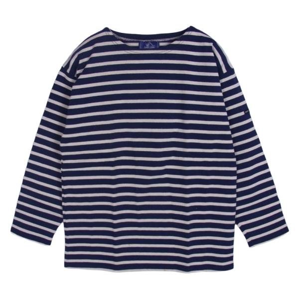 ■商品情報[商品名]SAINT JAMES デッドストック フランス製 80s 90s CARAVELLE キャラベル バスクシャツ 長袖 Tシャツ サイズ14【極上美品】【中古】[カラー]ネイビー系[サイズ]x 厚み約cm表記サイズ：14...