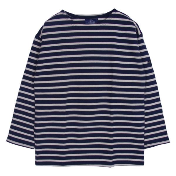 ■商品情報[商品名]SAINT JAMES デッドストック フランス製 80s 90s CARAVELLE キャラベル バスクシャツ 長袖 Tシャツ サイズ14 【極上美品】【中古】[カラー]ネイビー系[サイズ]x 厚み約cm表記サイズ：1...