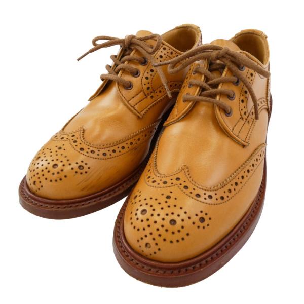 ■商品情報[商品名]Tricker's トリッカーズ L5633 BOURTON バートン ウイングチップ シューズ レザーソール エイコン レディース 【中古】[カラー]ライトブラウン系[サイズ]x 厚み約cm表記サイズ：3.5-4アウト...