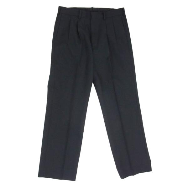 ■商品情報[商品名]レショップ L'ECHOPPE 24-030-053-8000-4-0 LE エルイー everyday slacks エブリデイ ツータック スラックス パンツ ブラック系 2【中古】[カラー]ブラック系[サイズ]x ...