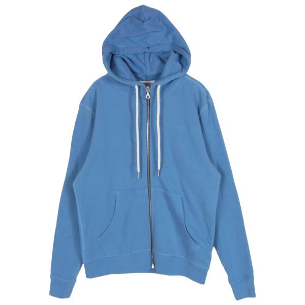 ■商品情報[商品名]ジョンエリオット John Elliott ジップアップ フーディー パーカー ライトブルー系 1【中古】[カラー]ライトブルー系[サイズ]x 厚み約cm表記サイズ：1肩幅：約47cm着丈：約66cm身幅：約53cm袖丈...