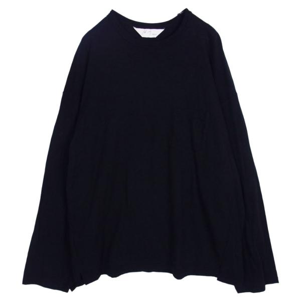 ■商品情報[商品名]ANCELLM アンセルム ANC-CT74 C/R OVER CREWNECK LS T-SHIRT ロングスリーブ カットソー ブラック系 2【中古】[カラー]ブラック系[サイズ]x 厚み約cm表記サイズ：2肩幅：約...