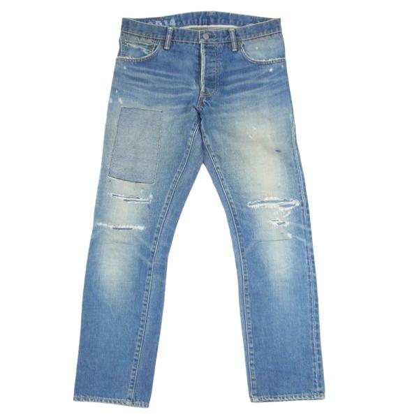 ■商品情報[商品名]VISVIM ビズビム 18SS 0118105005029 SOCIAL SCULPTURE 10 DAMAGED 14 ダメージ デニム パンツ インディゴブルー系 34【中古】[カラー]インディゴブルー系[サイズ]...