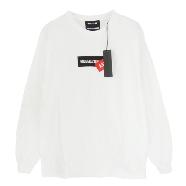 ■商品情報[商品名]WIND AND SEA ウィンダンシー WDS-XXX-SP-08 ロゴ刺繍 丸首 クルーネック 長袖 Tシャツ ホワイト系 L【中古】[カラー]ホワイト系[サイズ]表記サイズ：Lx 厚み約cm肩幅：約45cm着丈：約...