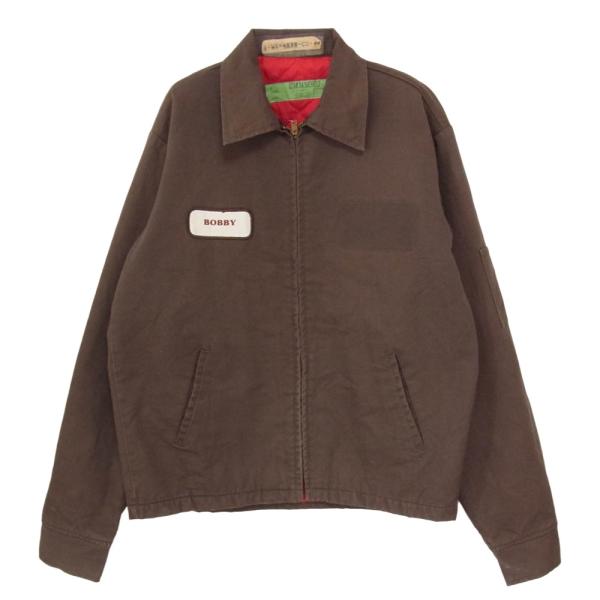 ■商品情報[商品名]リブコ RIVCO 80s 90s USA製 キルト裏地 ワッペン付き vintage ヴィンテージ ワークジャケット ブルゾン ブラウン系 M【中古】[カラー]ブラウン系[サイズ]表記サイズ：Mx 厚み約cm肩幅：約4...