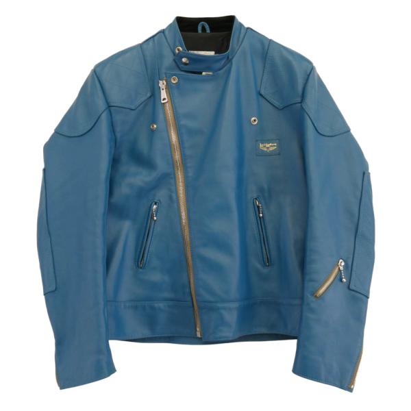 ■商品情報[商品名]Lewis Leathers ルイスレザー SUPER MONZA VINTAGE TURQUOISE スーパーモンザ ヴィンテージターコイズ ブルー系 40【中古】[カラー]ブルー系[サイズ]表記サイズ：40x 厚み約...