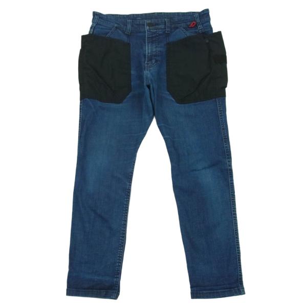 ■商品情報[商品名]NANGA ナンガ HK-S103 LOW CLOTCH SKINNY ロークロッチ スキニー デニム パンツ 中国製 インディゴブルー系 M【中古】[カラー]インディゴブルー系[サイズ]表記サイズ：Mx 厚み約cmウエ...