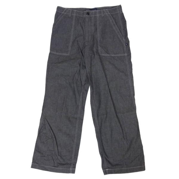 ■商品情報[商品名]DESCENDANT ディセンダント 25SS 251WVDS-PTM03 BAKER CHAMBRAY TROUSERS ベイカー シャンブレー トラウザー パンツ ブラック系 2【中古】[カラー]ブラック系[サイズ]...