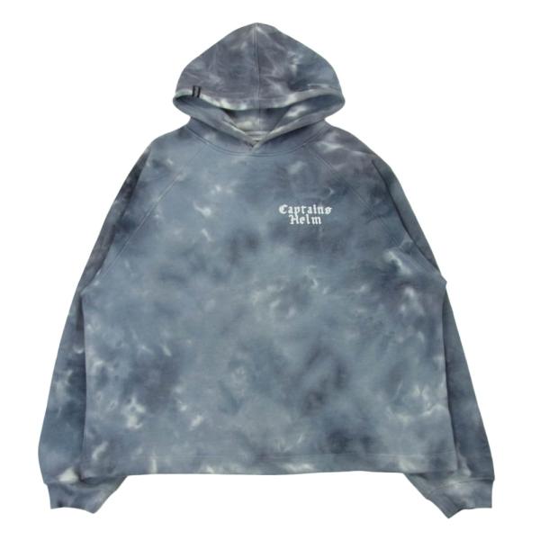 ■商品情報[商品名]キャプテンズヘルム captains helm TIE-DYE BIG HOODIE タイダイ染め ビッグ フーディー プルオーバー パーカー L【中古】[カラー]グレー系[サイズ]表記サイズ：Lx 厚み約cm着丈：約6...