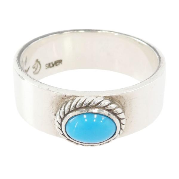 ■商品情報[商品名]TADY&amp;KING タディアンドキング 銀縄 ターコイズ 平打ち リング シルバー系 ブルー系 25号【中古】[カラー]シルバー系 ブルー系[サイズ]25号号リング幅：約0.8cmリング外径：約2.4cmリング内...