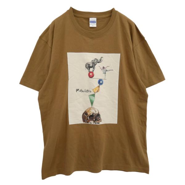 ■商品情報[商品名]ゼア THERE Rebuildska T-Shirt リビルドースカ Tシャツ 照井利幸 ライトブラウン系 XL【中古】[カラー]ライトブラウン系[サイズ]表記サイズ：XLx 厚み約cm肩幅：約54cm着丈：約72.5...