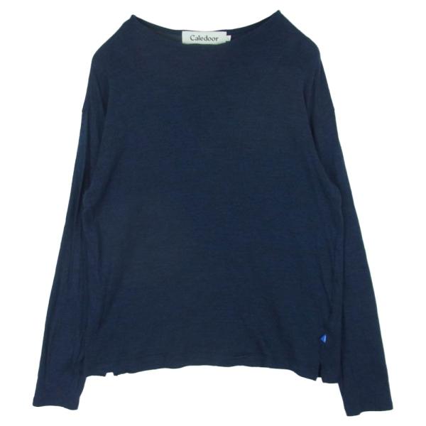 ■商品情報[商品名]カレドアー Caledoor ウール ハイゲージ ニット ダークネイビー系 L【中古】[カラー]ダークネイビー系[サイズ]表記サイズ：Lx 厚み約cm肩幅：約55cm着丈：約64cm身幅：約55cm袖丈：約59.5cm[...