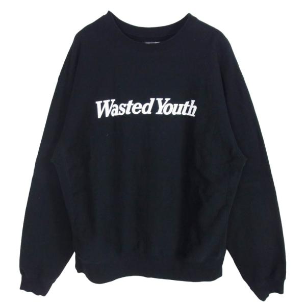 ■商品情報[商品名]Wasted Youth ウェイステッドユース LOGO SWEAT ロゴ スウェット トレーナー ブラック系 XL【中古】[カラー]ブラック系[サイズ]表記サイズ：XLx 厚み約cm肩幅：約58.5cm着丈：約69cm...