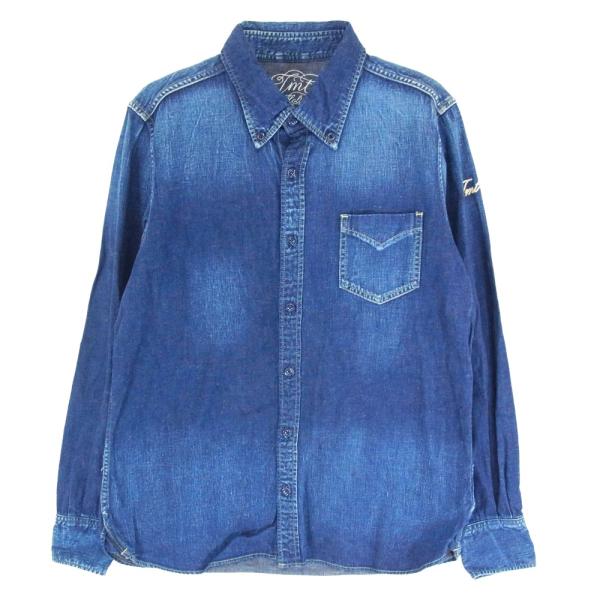 ■商品情報[商品名]TMT ティーエムティー 15SS TSH-S1502 L/SL REGULAR DENIM BD SHIRT デニム ボタンダウン 長袖 シャツ インディゴブルー系 L【中古】[カラー]インディゴブルー系[サイズ]表記...