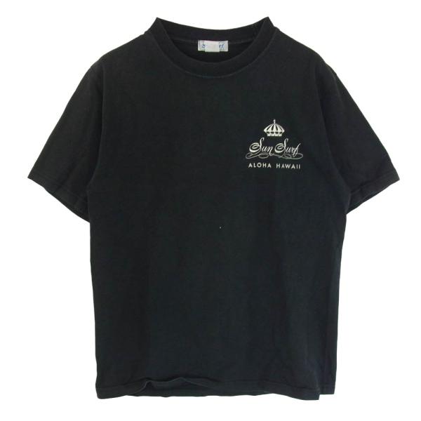 ■商品情報[商品名]SUN SURF サンサーフ SS79350 PRINT T-SHIRTS MACINTOSH UKULELE バックプリント Tシャツ 半袖カットソー ブラック系 M【中古】[カラー]ブラック系[サイズ]表記サイズ：M...