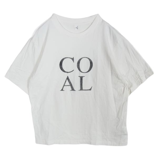 ■商品情報[商品名]blurhms ROOTSTOCK ブラームスルーツストック COAL Print Tee 半袖 Tシャツ カットソー ホワイト系 2【中古】[カラー]ホワイト系[サイズ]x 厚み約cm表記サイズ：2肩幅：約46.5cm...