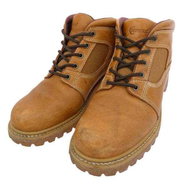 ■商品情報[商品名]Chippewa チペワ 91049 BASEBALL GLOVE OIL 5 EYE レザー 5ホール ワークブーツ ブラウン系 9E【中古】[カラー]ブラウン系[サイズ]x 厚み約cm表記サイズ：9Eアウトソール：約...