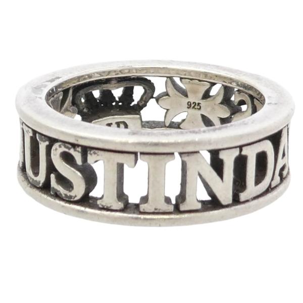 ■商品情報[商品名]Justin Davis ジャスティンデイビス SRJ666 MAD LOVE マッドラブ クロス クラウン リング シルバー系 16.5号【中古】[カラー]シルバー系[サイズ]16.5号号リング幅：約0.7cmリング外...