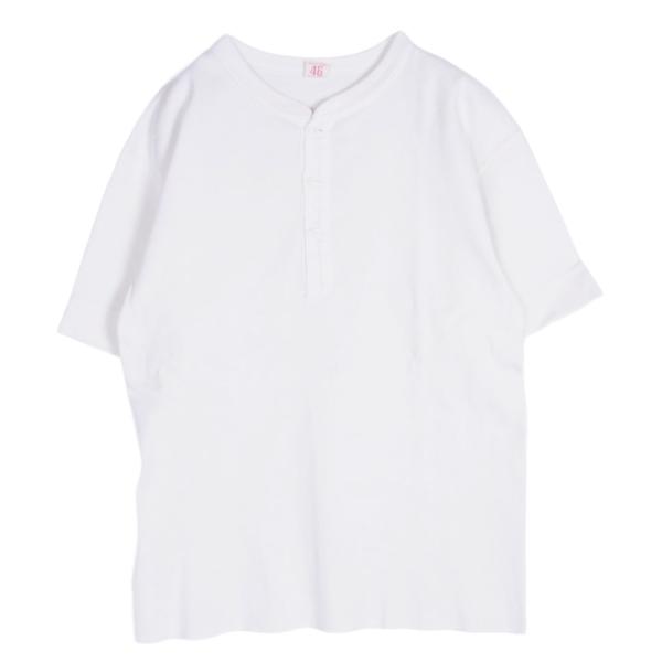 ■商品情報[商品名]The REAL McCOY'S ザリアルマッコイズ BALL PARK  ヘンリーネック 半袖 Tシャツ カットソー ホワイト系 46【中古】[カラー]ホワイト系[サイズ]表記サイズ：46x 厚み約cm肩幅：約49cm...