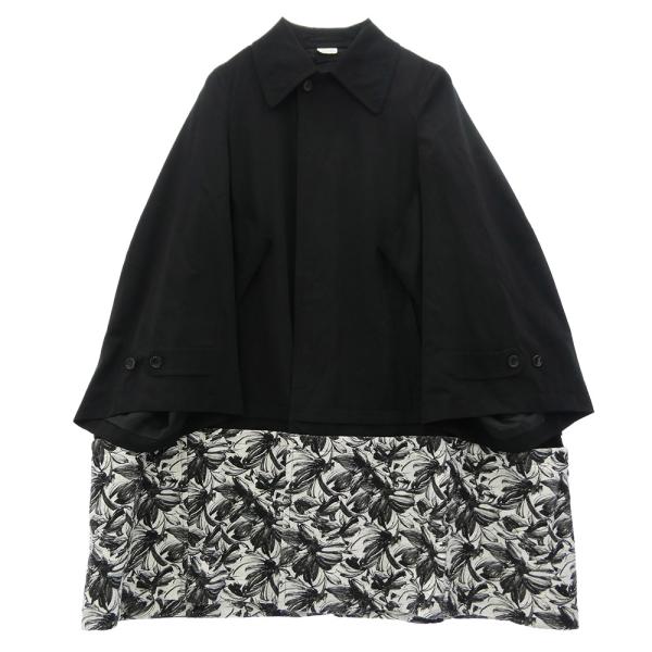 ■商品情報[商品名]COMME des GARCONS HOMME PLUS コムデギャルソンオムプリュス 22SS PI-C009 オーバーサイズ ドッキング コート ブラック系 XS【中古】[カラー]ブラック系[サイズ]表記サイズ：XS...