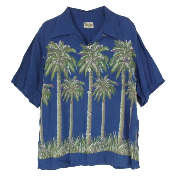■商品情報[商品名]The REAL McCOY'S ザリアルマッコイズ Aloha McCOY アロハ マッコイ ハワイアン シャツ ブルー系 M【中古】[カラー]ブルー系[サイズ]表記サイズ：Mx 厚み約cm肩幅：約44cm着丈：約63...