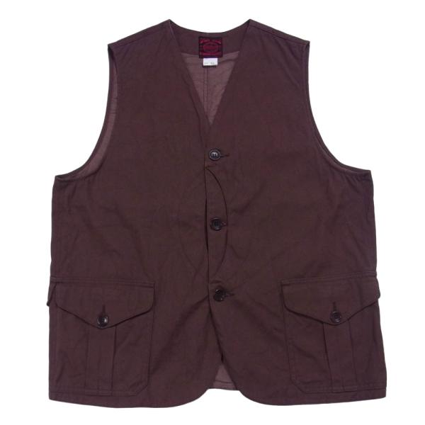 ■商品情報[商品名]ワーカーズ WORKERS CO. クルーザー ベスト ブラウン系 40【中古】[カラー]ブラウン系[サイズ]表記サイズ：40x 厚み約cm肩幅：約36cm着丈：約62.5cm身幅：約54cm[付属品]なし[状態・コンデ...