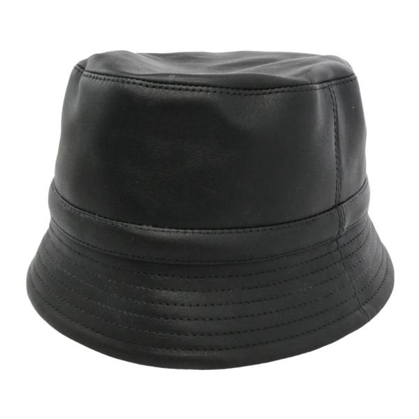 ■商品情報[商品名]ブルーネルハットメイカース BRUNEL&amp;Co. HATMAKERS カウハイド レザー バケットハット 帽子 ブラック系 42【中古】[カラー]ブラック系[サイズ]表記サイズ：42x 厚み約cm高さ：約14.5...