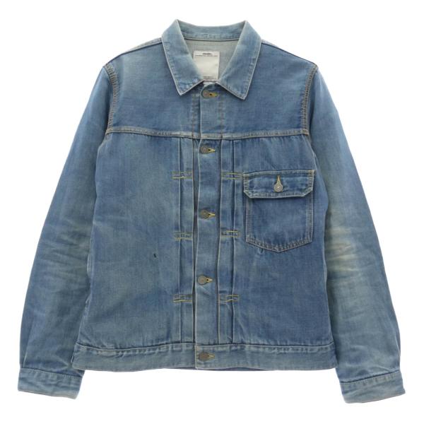 ■商品情報[商品名]VISVIM ビズビム 13AW 0113205006003 SS 102 JKT ONE WASH 1stタイプ ワンウォッシュ デニム ジャケット ライトブルー系 2【中古】[カラー]ライトブルー系[サイズ]x 厚み...