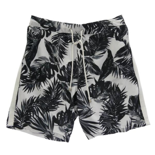 ■商品情報[商品名]リサウンド クロージング RESOUND CLOTHING RC24-HP-003 LEAF RUSH SHORTS リーフ柄 ラッシュガード ハーフパンツ ショーツ【中古】[カラー]ブラック系 ホワイト系[サイズ]x ...