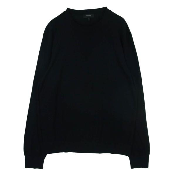 ■商品情報[商品名]theory セオリー 21AW RSL-FA21-01 ウール クルーネック ニット セーター 中国製 ダークネイビー系 L【中古】[カラー]ダークネイビー系[サイズ]表記サイズ：Lx 厚み約cm肩幅：約44.5cm着...