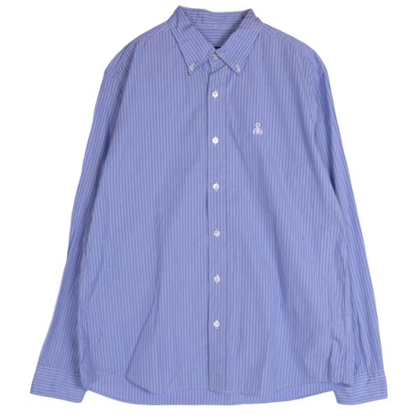 ■商品情報[商品名]SOPHNET. ソフネット SOPH-192039 THOMAS MASON トーマスメイソン ストライプ シャツ ライトブルー系 L【中古】[カラー]ライトブルー系[サイズ]表記サイズ：Lx 厚み約cm肩幅：約48....