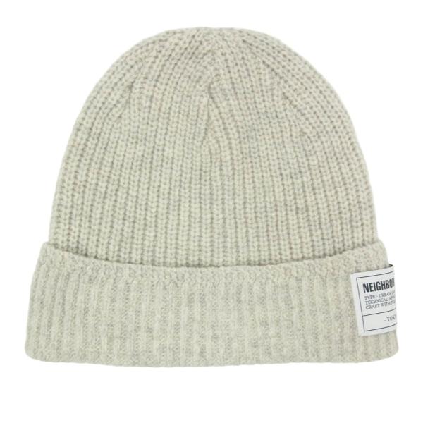 ■商品情報[商品名]NEIGHBORHOOD ネイバーフッド 252FUNH-HT01 JP BEANIE ビーニー ウール ニットキャップ 帽子 グレー系 F【美品】【中古】[カラー]グレー系[サイズ]x 厚み約cm表記サイズ：F詳細備考...