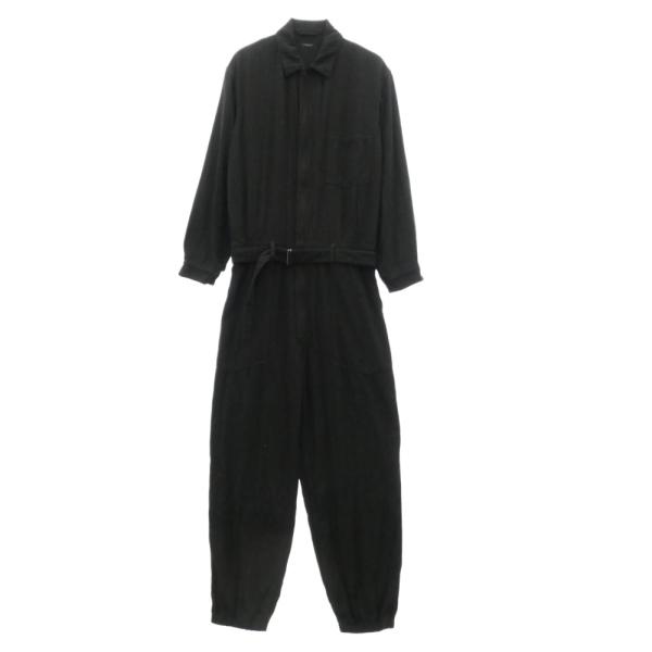 ■商品情報[商品名]COMOLI コモリ 25SS B01-01004 シルクネップ オールインワン ブラック系 3【中古】[カラー]ブラック系[サイズ]x 厚み約cm表記サイズ：3総丈：約168.5cm肩幅：約52.5cm着丈：約62cm...