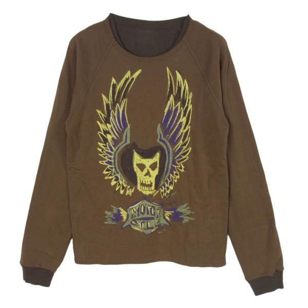 ■商品情報[商品名]DRIES VAN NOTEN ドリスヴァンノッテン 3351-7015 ライカ期 スカル プリント レイヤード リバーシブル スウェット トレーナー S【中古】[カラー]カーキ系[サイズ]表記サイズ：Sx 厚み約cm着...