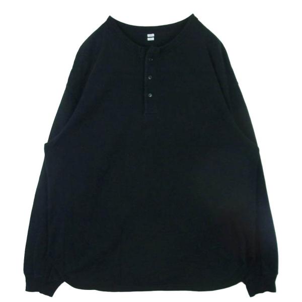 ■商品情報[商品名]blurhms ブラームス BHS24F036F25 Henry コットンシルク ネップ ベースボール ヘンリーネック 長袖 カットソー 4【中古】[カラー]ブラック系[サイズ]x 厚み約cm表記サイズ：4肩幅：約58c...
