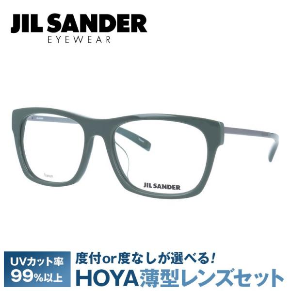 【ブランド】　JIL SANDER （ジルサンダー）【品目】　眼鏡【型番】　J4006-L 55サイズ【フィッティング】　アジアンフィット【シェイプ】　ウェリントン【カラー】　フレーム：オリーブ　テンプル：オリーブ/マットガンメタル【素材】...