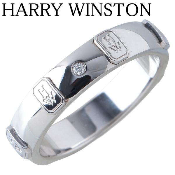 【ブランド名】ハリーウィンストン　HARRY WINSTON【商品名】HWロゴ　バンド　ダイヤ　リング　指輪【素材】Au750　K18　ＷG　ホワイトゴールド【サイズ】16号【サイズ変更】不可【リング幅】4.5mm【リング厚み】2.3mm(...
