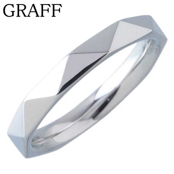 【ブランド名】グラフ　GRAFF【商品名】ローレンス　シグネチャー　ワイド　ラージ　ウェディング　バンド　リング　指輪【定価】414,000円【素材】Au750　K18　WG　ホワイトゴールド【サイズ】13号【サイズ変更】不可【リング幅】3...