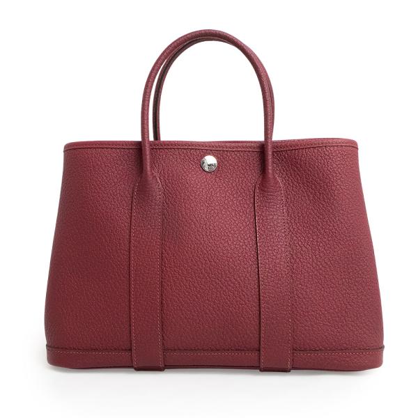 ■商品説明■【問い合わせ番号】200019630019【ブランド】HERMES【素材】 ヴァッシュカントリー【カラー】ルージュ グレナ (Rouge Grenat)  ／ シルバー金具【サイズ(cm)】約W30cmxH21cmxD14cm ...