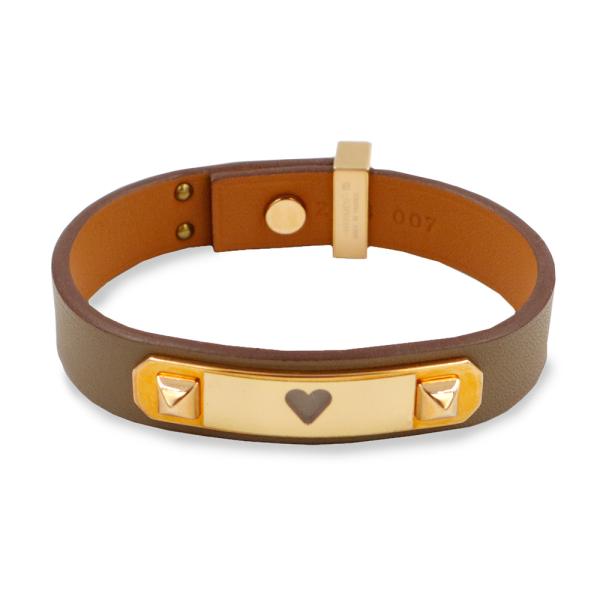■商品説明■【問い合わせ番号】200025539019【ブランド】HERMES【参考定価】118,800円【素材】 ヴォースイフト【カラー】Etoupe(エトゥープ)×ブラウン ／ ゴールド金具【サイズ(cm)】腕周り：約13.5〜14.5...
