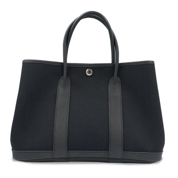 ■商品説明■【問い合わせ番号】200026002019【ブランド】HERMES【素材】 トワルオフィシエ ／  ネゴンダ【カラー】Noir(ノワール) ／ シルバー金具【サイズ(cm)】約W30cmxH21cmxD14.5cm 持ち手：約3...