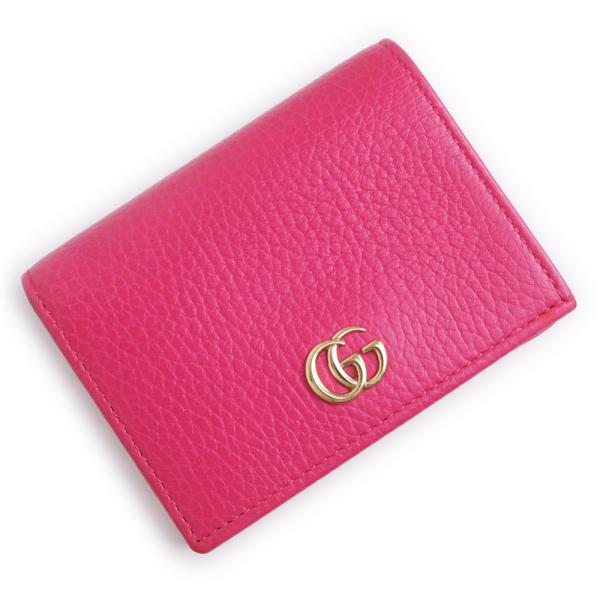 ■商品説明■【問い合わせ番号】200026433019【ブランド】GUCCI【素材】 レザー【カラー】ピンク ／ ゴールド金具【サイズ(cm)】約W11cmxH8.5cmxD3cm 【仕様】スナップボタン開閉式  札入れ×1  小銭入れ×1...