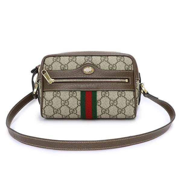 ■商品説明■【問い合わせ番号】200027710019【ブランド】GUCCI【参考定価】149,600円【素材】 GGスプリームキャンバス ／  レザー【カラー】ベージュ×エボニー ／ ゴールド金具【サイズ(cm)】約W17cmxH12cm...
